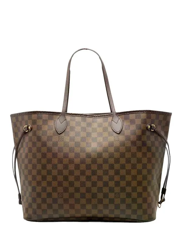 LOUIS VUITTON 2010 Damier Ebene Neverfull Gm Tote Bag - Brown