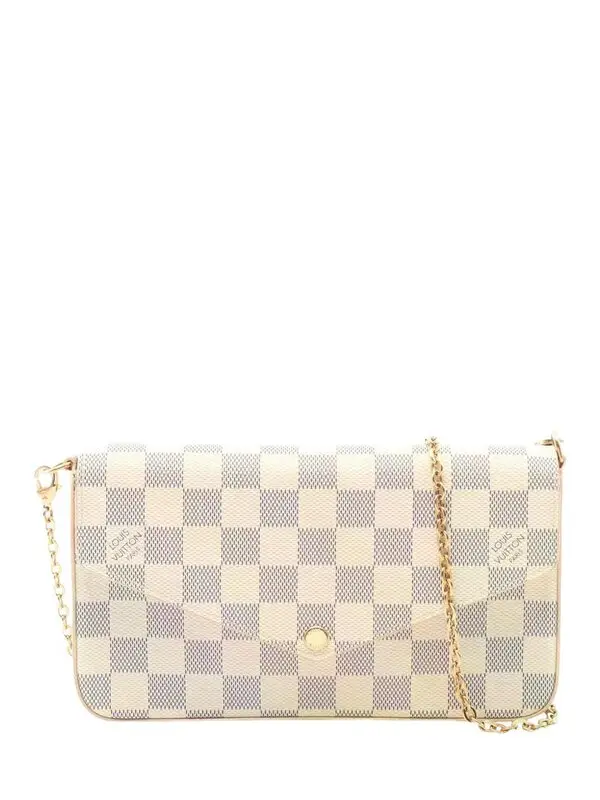LOUIS VUITTON 2020 Damier Azur Pochette Felice - White