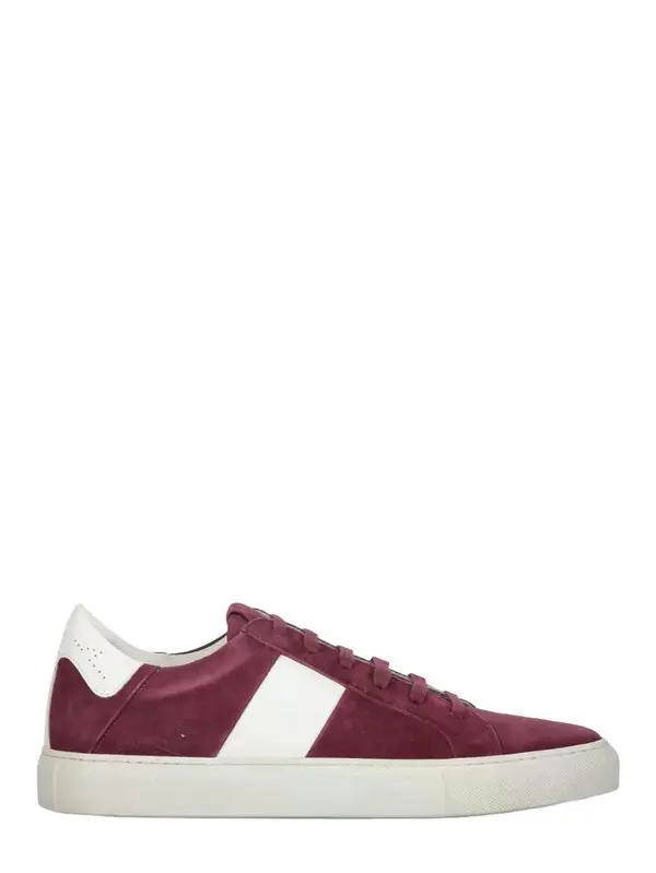 Paul & Shark Leather Stripe Sneakers - Red