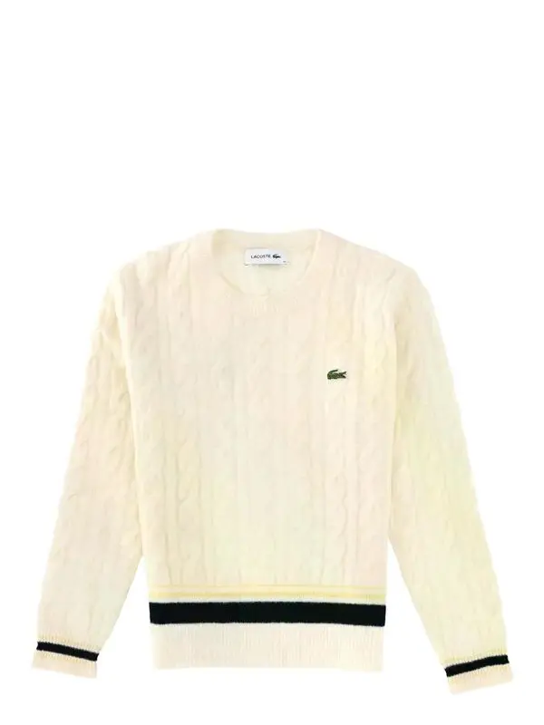 Lacoste Cable-knit Sweater - Neutrals