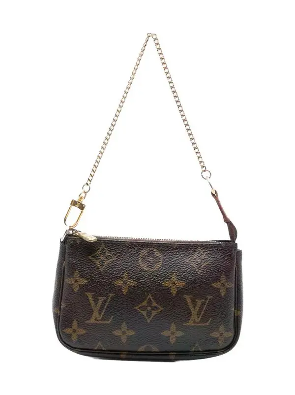 LOUIS VUITTON 2008 Monogram Mini Pochette Accessoires - Brown