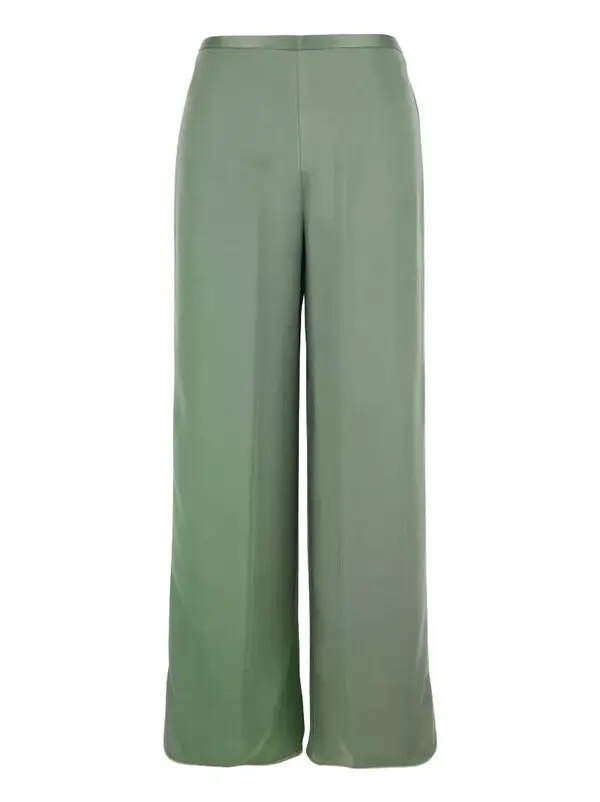 FORTE_FORTE Contrast-trim Trousers - Green