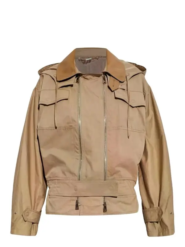 Fendi Logo-detail Jacket - Neutrals