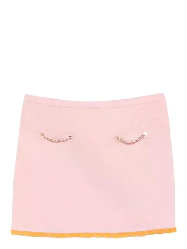 Casablanca Logo-embellished Mini Skirt - Pink