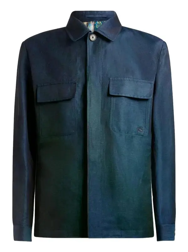 Etro Flap-pocket Jacket - Blue