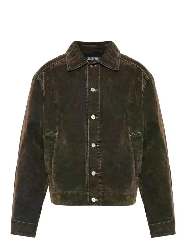 Jacquemus Mirada Button Corduroy Jacket - Brown
