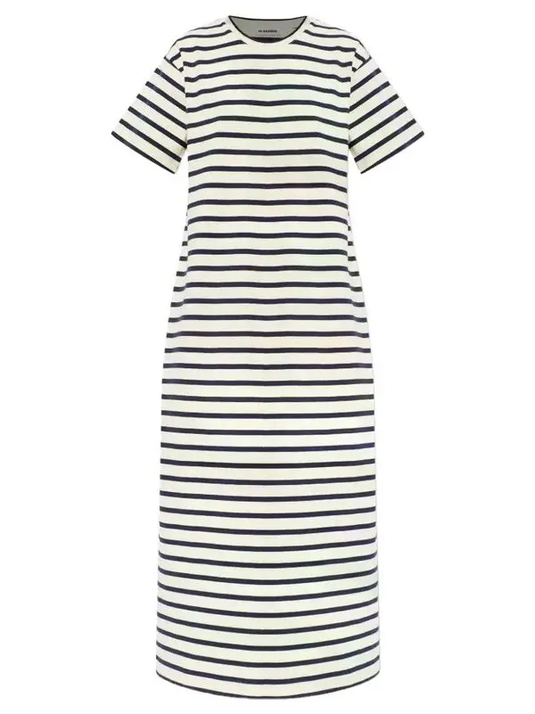 JIL SANDER Striped Maxi Dress - Neutrals
