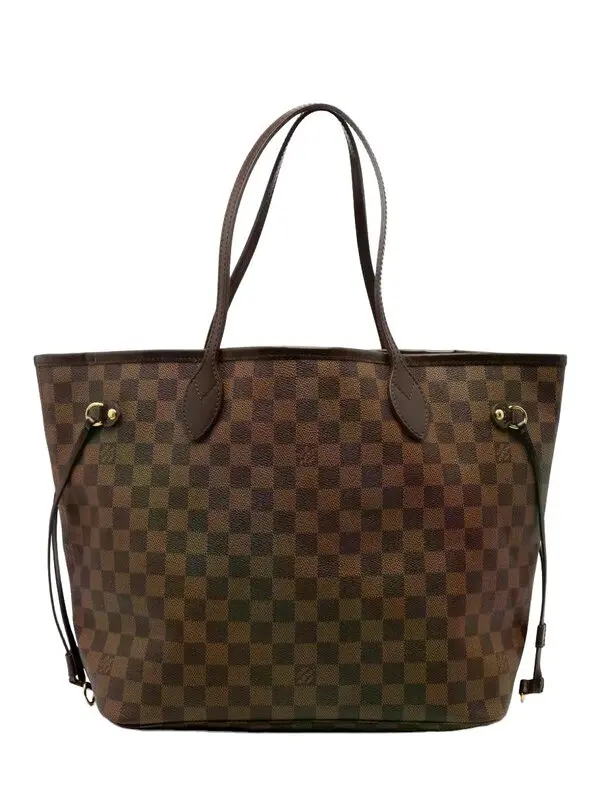 LOUIS VUITTON 2010 Damier Ebene Neverfull Mm Tote Bag - Brown