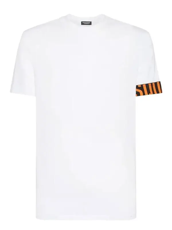 Dsquared2 Striped-sleeve T-shirt - White