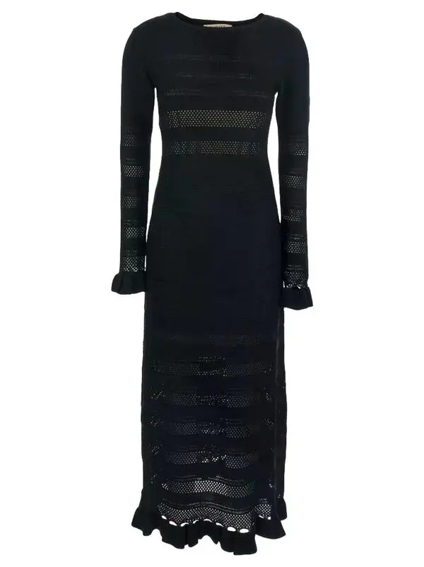 TWINSET Ruffled-detail Dress - Black