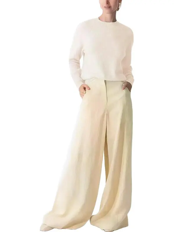 Minnie Rose Crew-neck Sweater - Neutrals