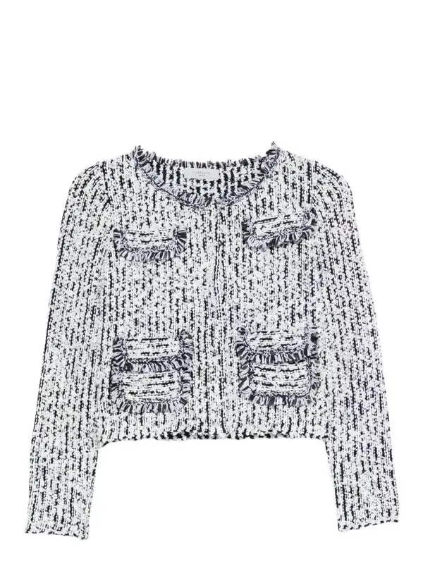 CHARLOTT Fringed Pocket Jacket - White