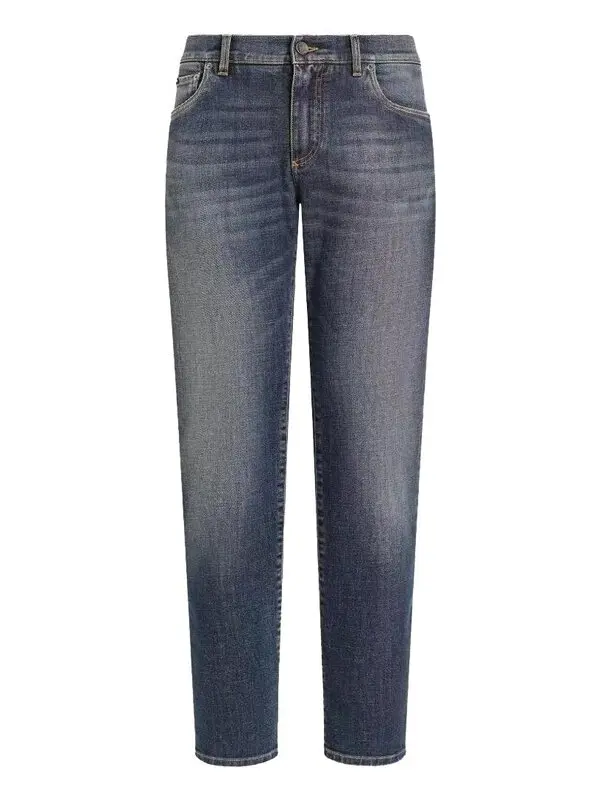 Dolce & Gabbana Button-fastening Straight-leg Jeans - Blue