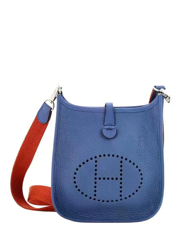 Hermès Evelyne Tpm Crossbody Bag Clemence Leather - Blue