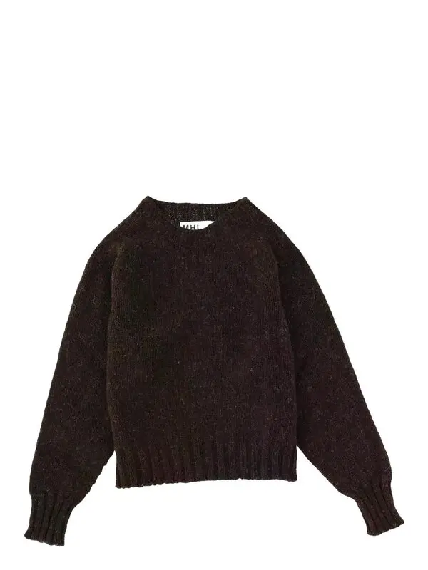 MARGARET HOWELL Ribbed Sweater - Brown