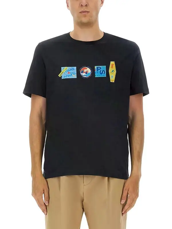 Paul Smith Graphic T-shirt - Black