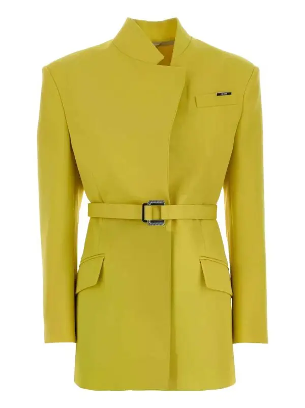 Attico Belted Blazer - Yellow