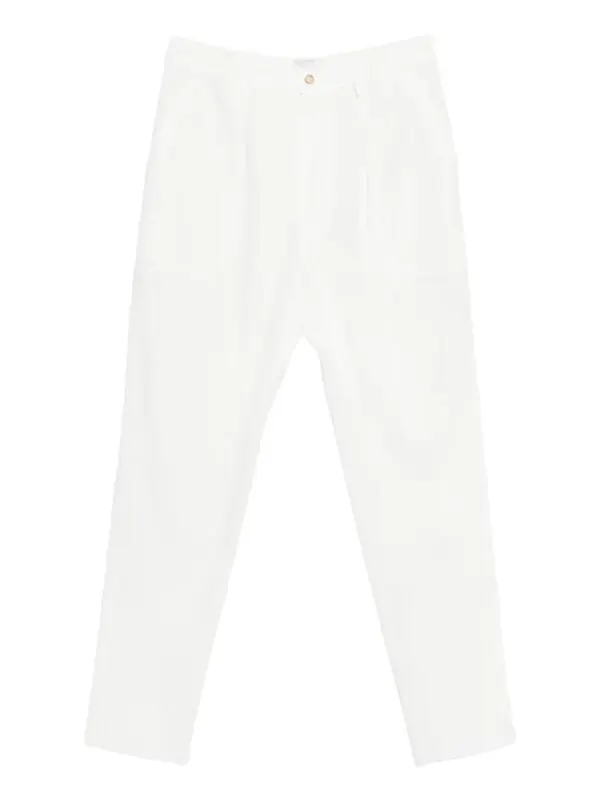 Eleventy Pleated Trousers - White