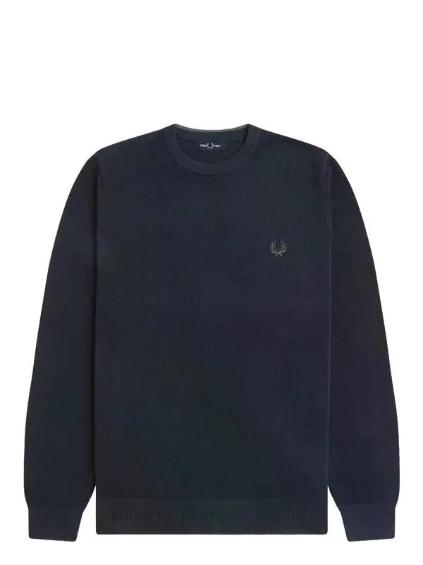 Fred Perry Logo-embroidered Sweater - Green