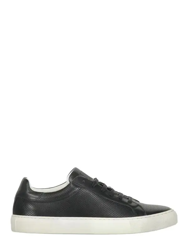 Paul & Shark Lace-up Leather Sneakers - Black