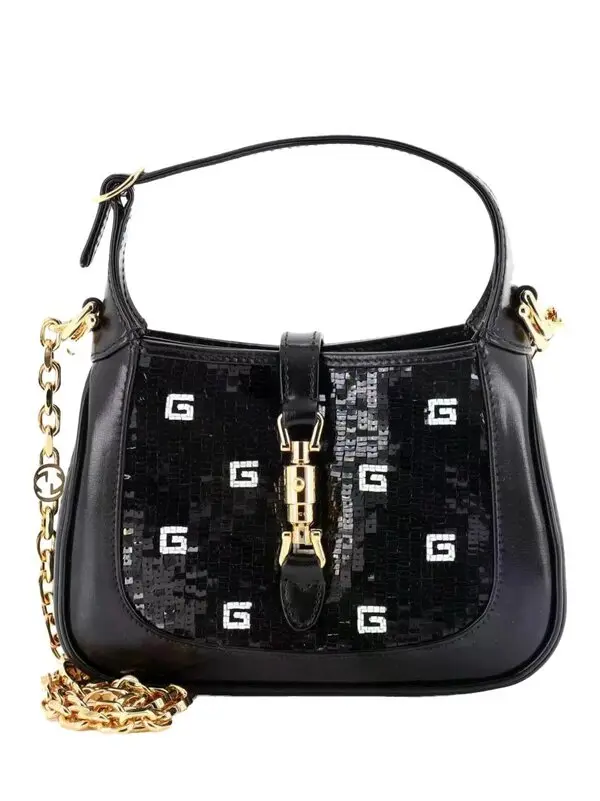 Gucci Jackie 1961 Chain Hobo Mini Crossbody Bag - Black