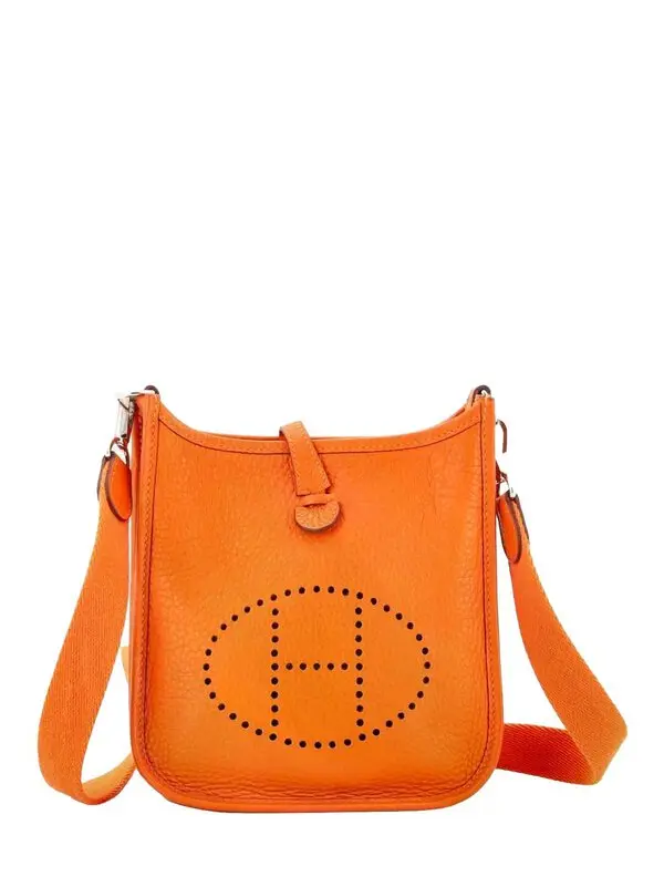 Hermès Evelyne Tpm Crossbody Bag Clemence Leather - Orange