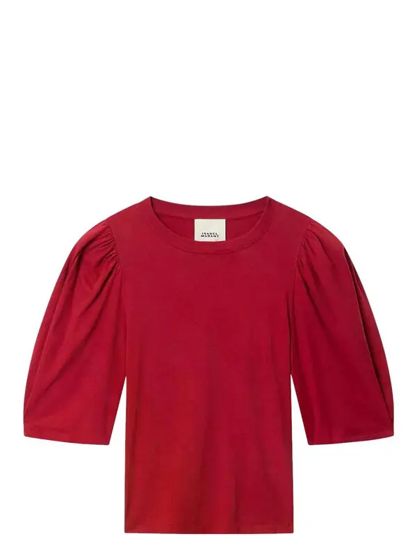 Isabel Marant Maeliss Tee Puffed Sleeve T-shirt - Red