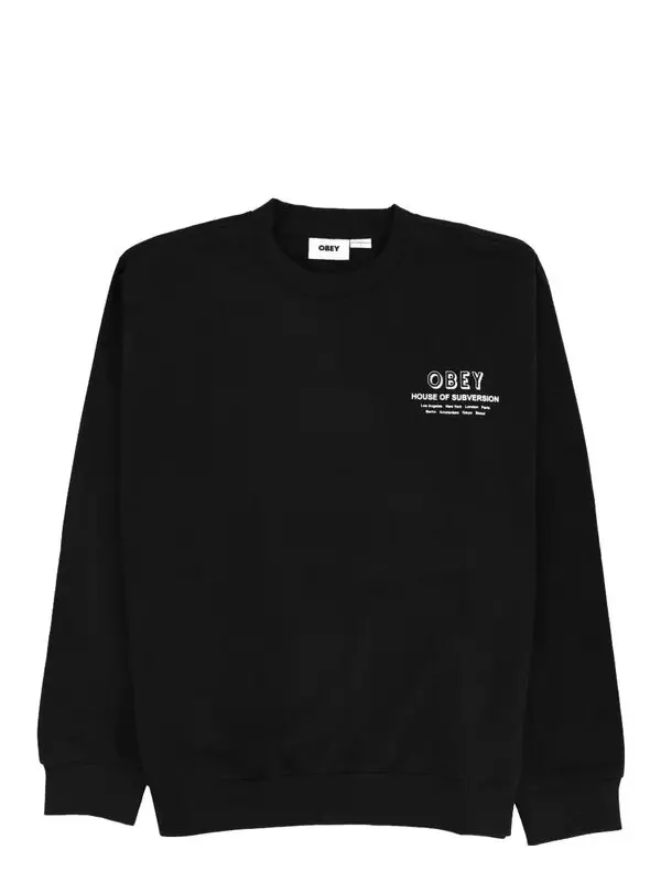 Obey Long-sleeve Sweater - Black