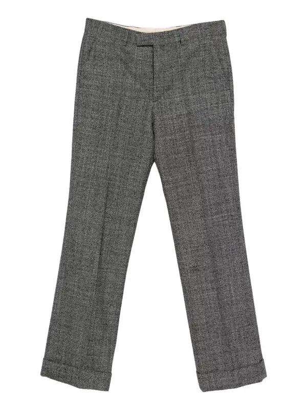 Valentino Garavani Cuffed-hem Trousers - Grey