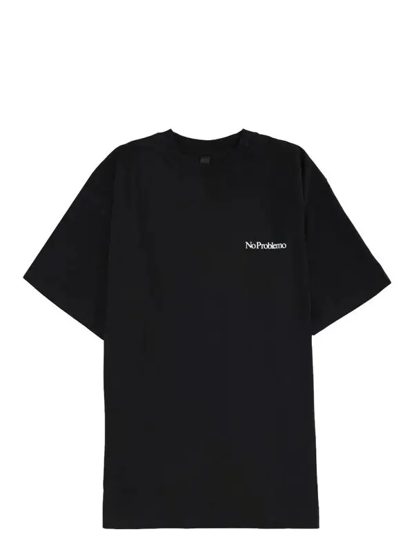 NO PROBLEMO Logo-print T-shirt - Black