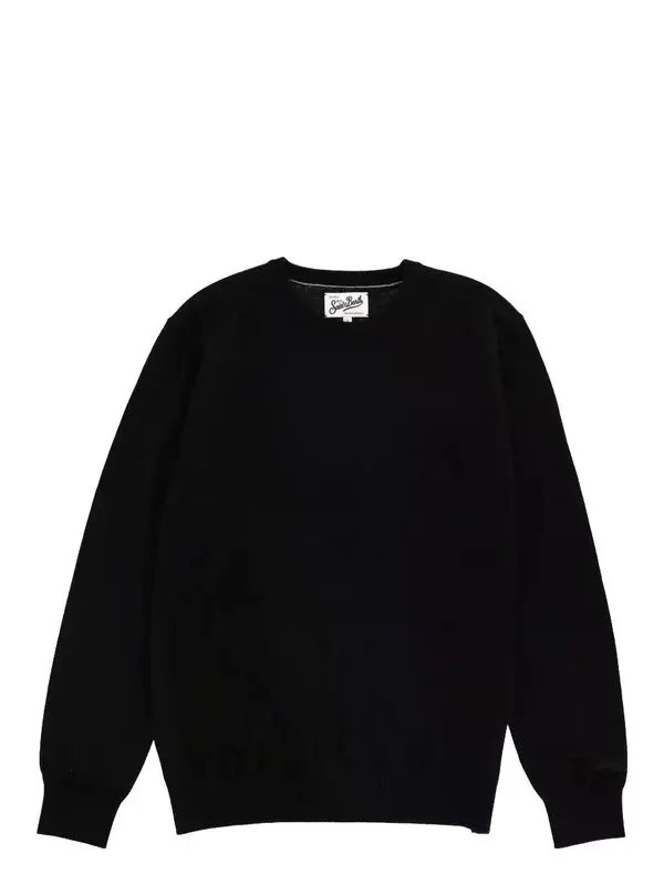MC2 SAINT BARTH Logo Knitted Sweater - Black
