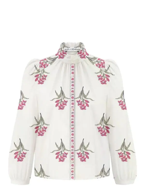 Alix Of Bohemia Annabel Floral-print Shirt - White