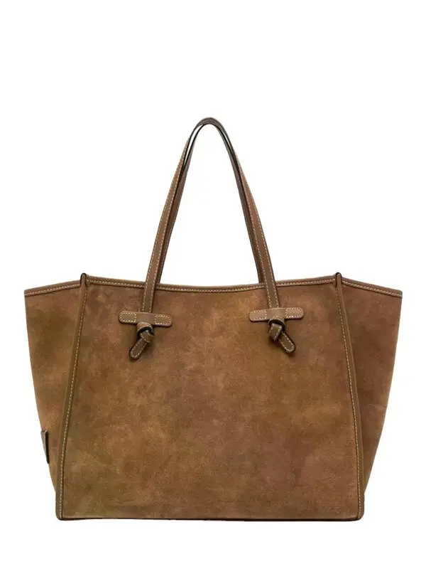 GIANNI CHIARINI Marcella Suede Tote - Brown