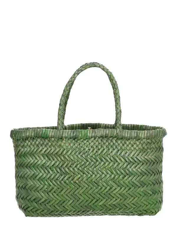 Dragon Diffusion Braided-woven Tote Bag - Green