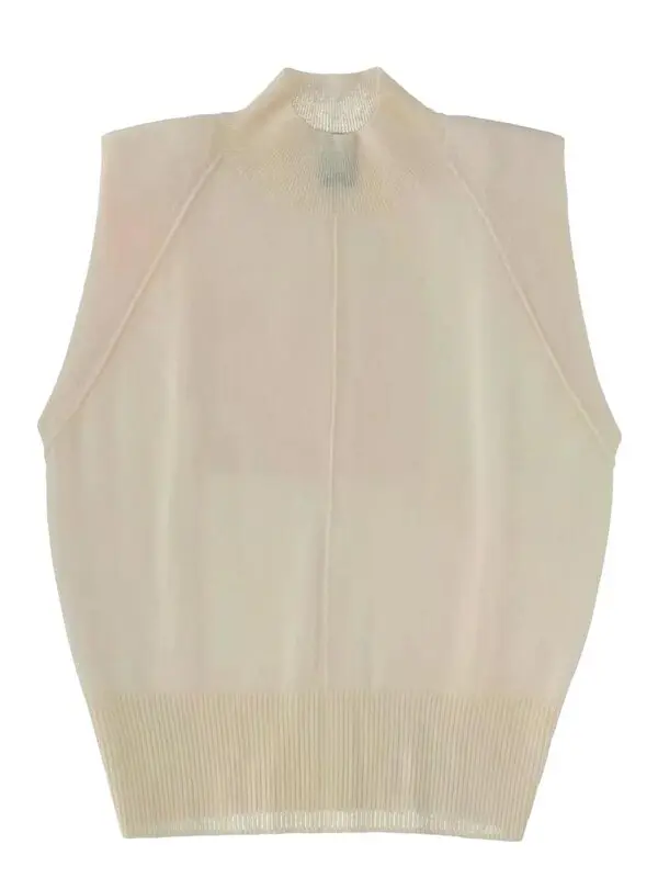 BOSS Funnel Neck Sleeveless Vest - Neutrals