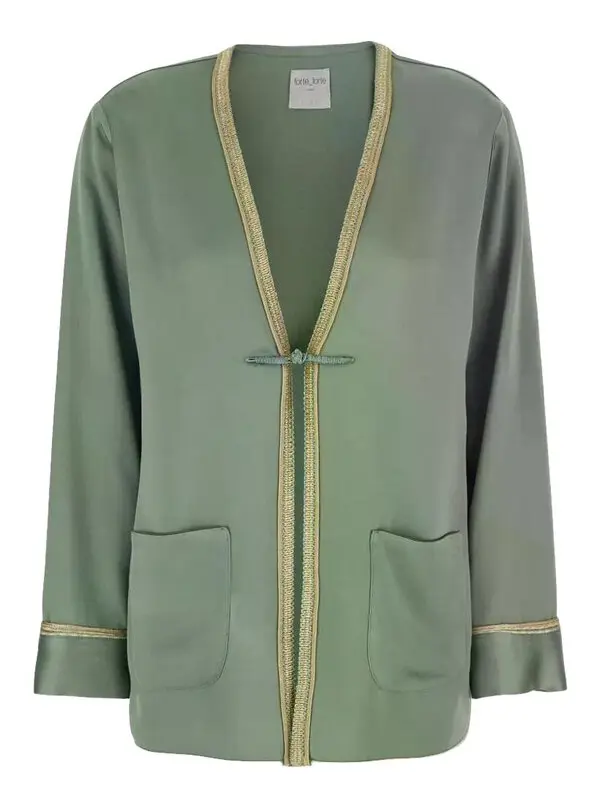 FORTE_FORTE Trimmed Jacket - Green