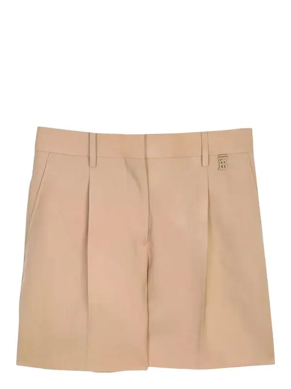 Burberry Pleated Shorts - Neutrals