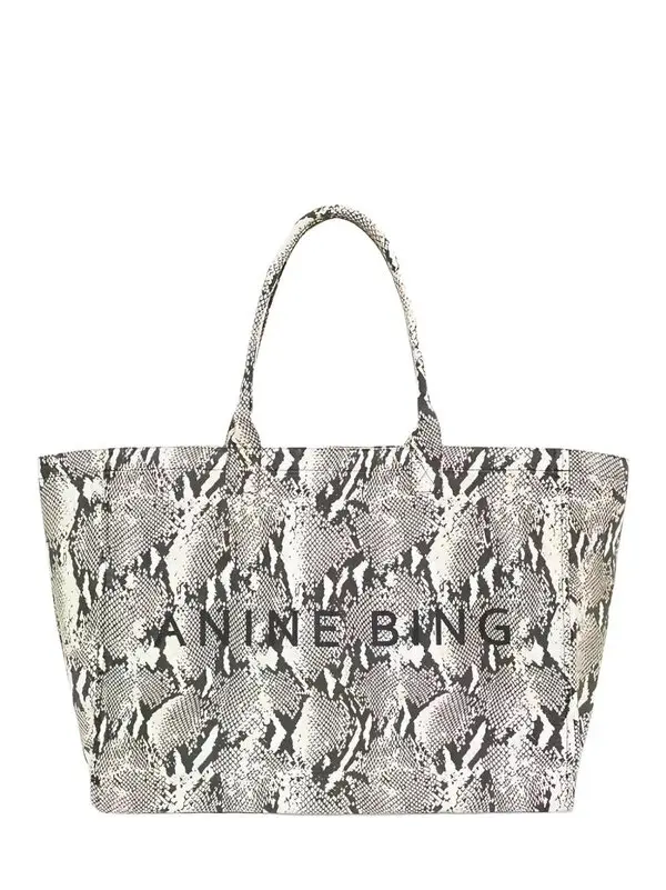 ANINE BING Printed Tote Bag - Neutrals