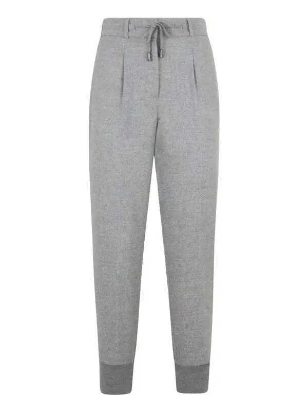 Peserico Drawstring Elasticated Trousers - Grey