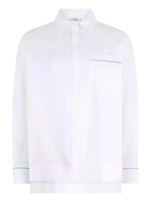 Peserico Long-sleeve Pocket Shirt - White