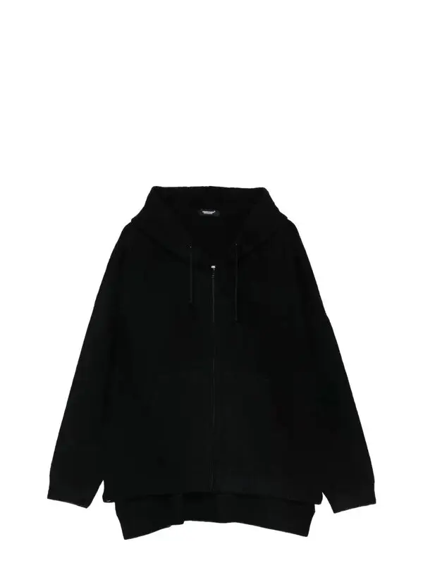 UNDERCOVERISM Hooded Zip Up Hoodie - Black
