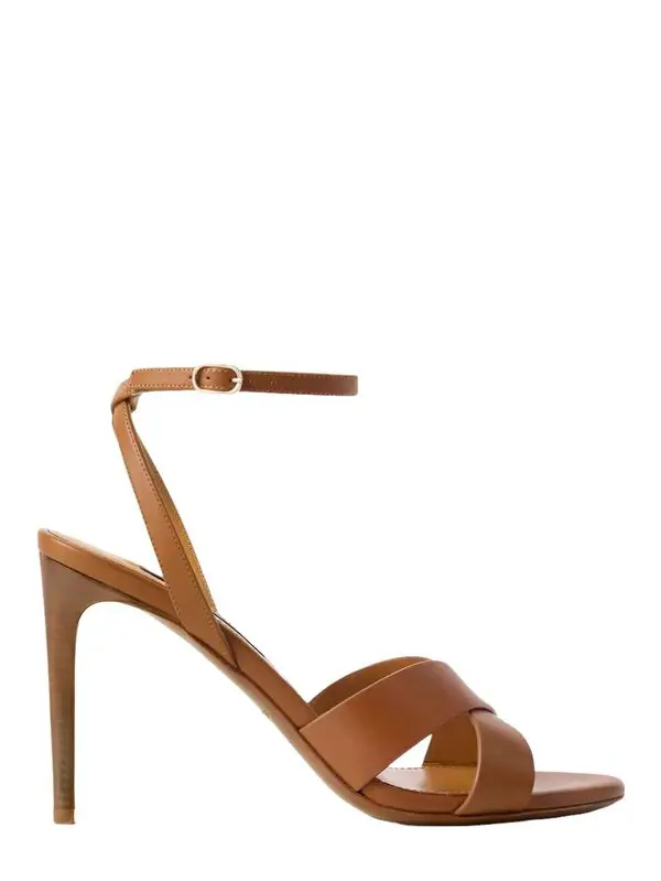Ralph Lauren Cleary Criss-cross Ankle-strap Sandals - Brown
