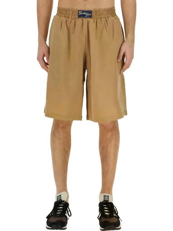 FAMILY FIRST Logo Elasticated Shorts - Brown