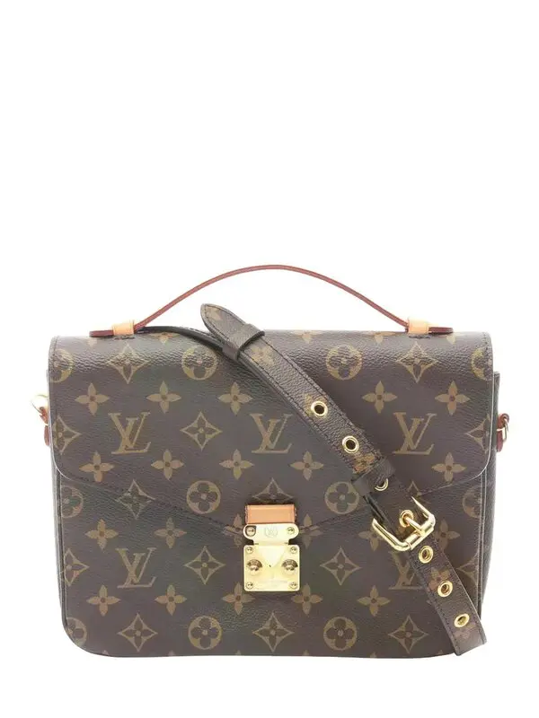 LOUIS VUITTON 2018 Monogram Pochette Metis Satchel - Brown