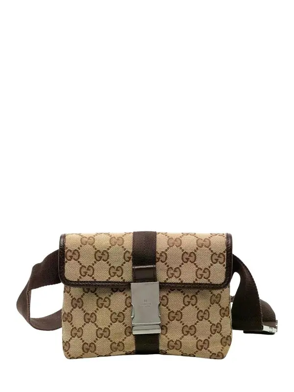 Gucci Gg Canvas Belt Bag - Brown