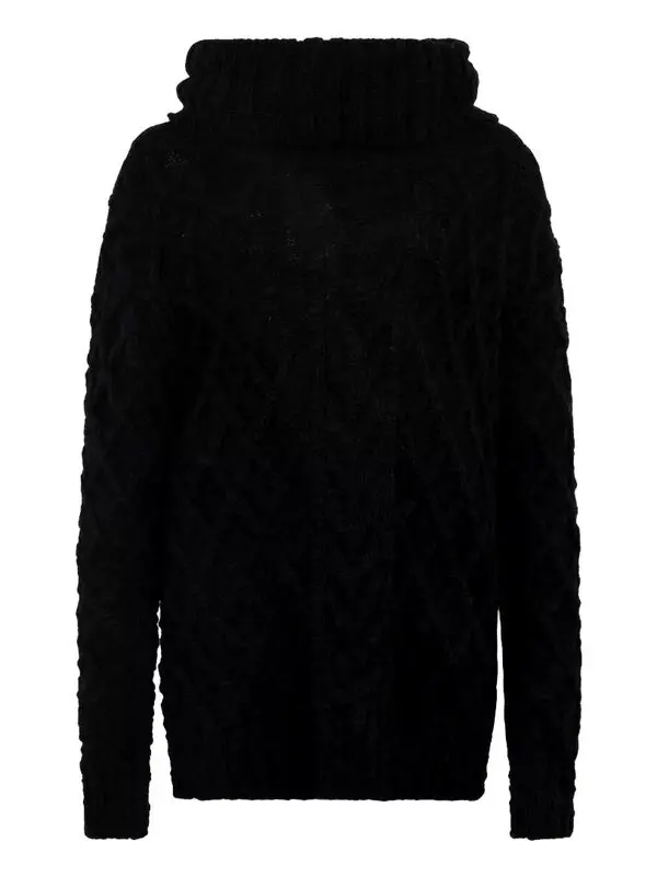 Philosophy Di Lorenzo Serafini High-neck Knitted Sweater - Black