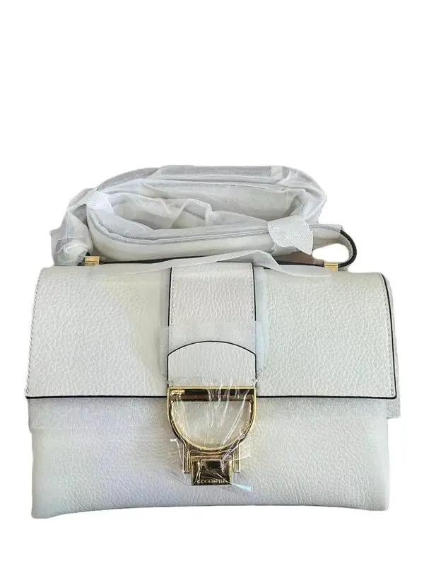 COCCINELLE Arlettis Leather Shoulder Bag - White
