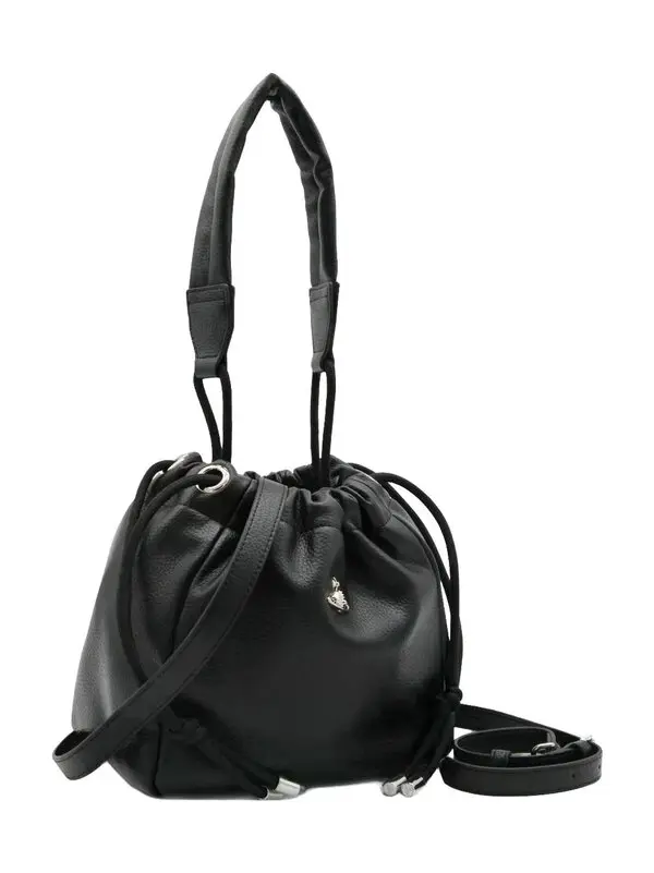 VIVIENNE WESTWOOD Orb Drawstring Shoulder Bag - Black