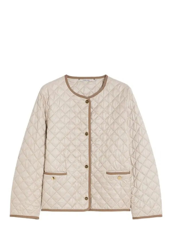Max Mara Quilted Bello Jacket - Beige