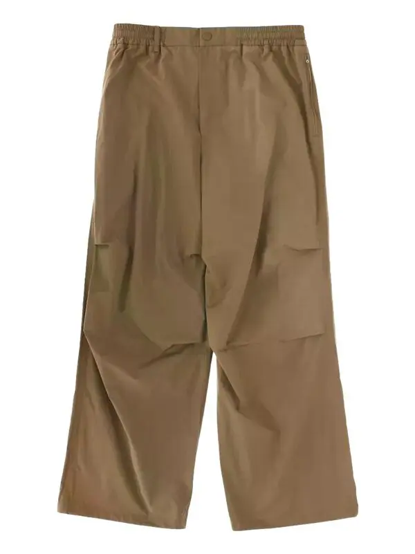 A.p.c. Wide-leg Trousers With Zip Pockets - Brown
